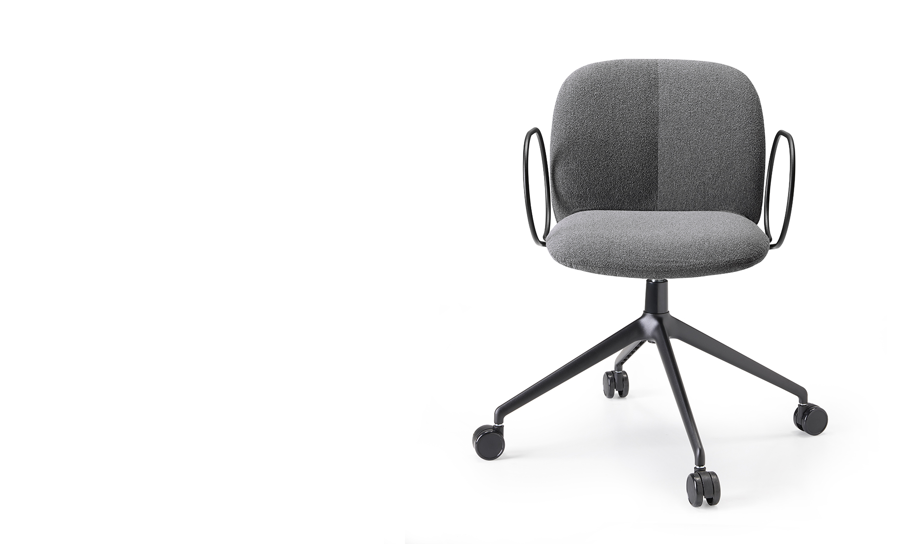 Mentha Pop armchair with castors - S•CAB